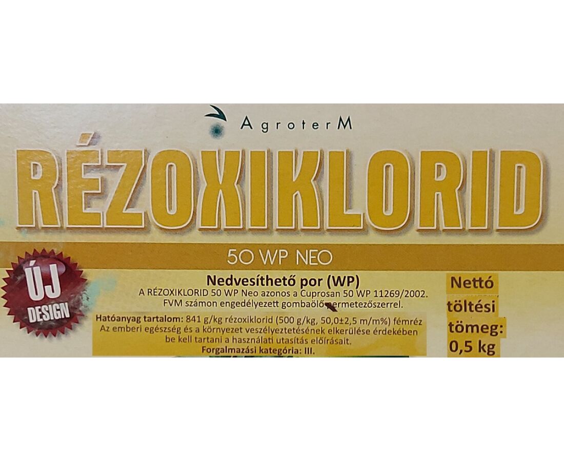 Rézoxiklorid 50 WP NEO gombaölő permetezőszer 0,5 kg