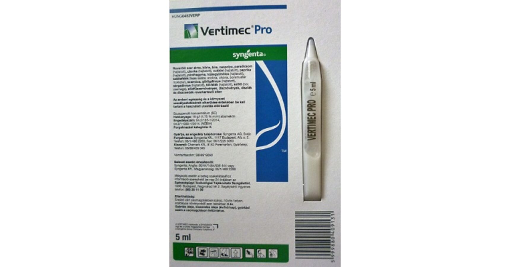 Vertimec Pro rovarölő permetezőszer 5 ml ampulla