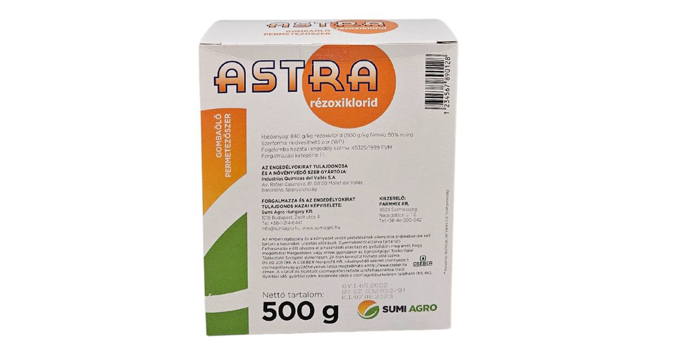 Astra rézoxiklorid gombaölő szer 500 gr - Gombaölő szerek - Gazdabolt ...