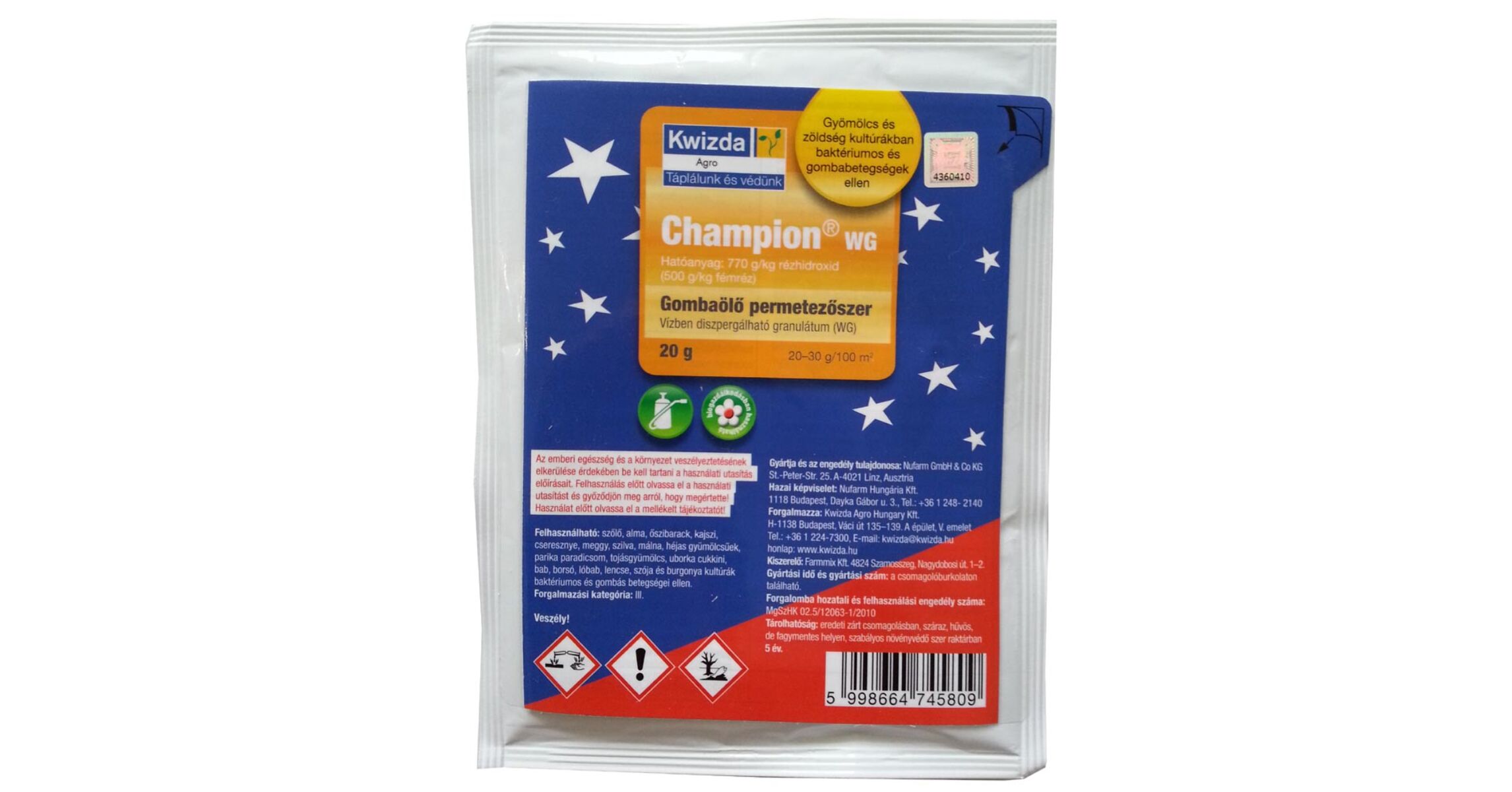 Champion 50 WG 20 g
