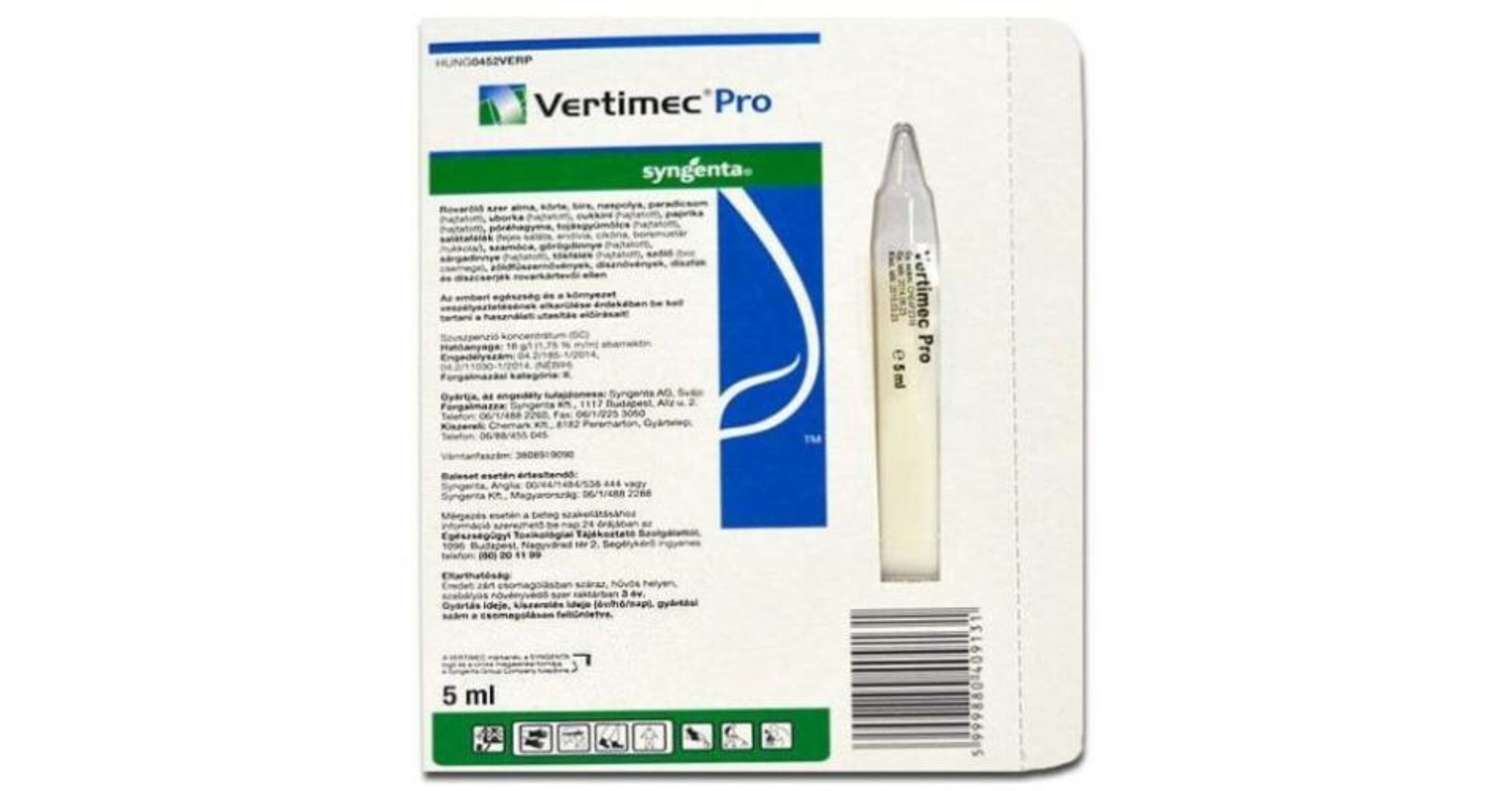 Vertimec Pro rovarölő permetezőszer 5 ml ampulla