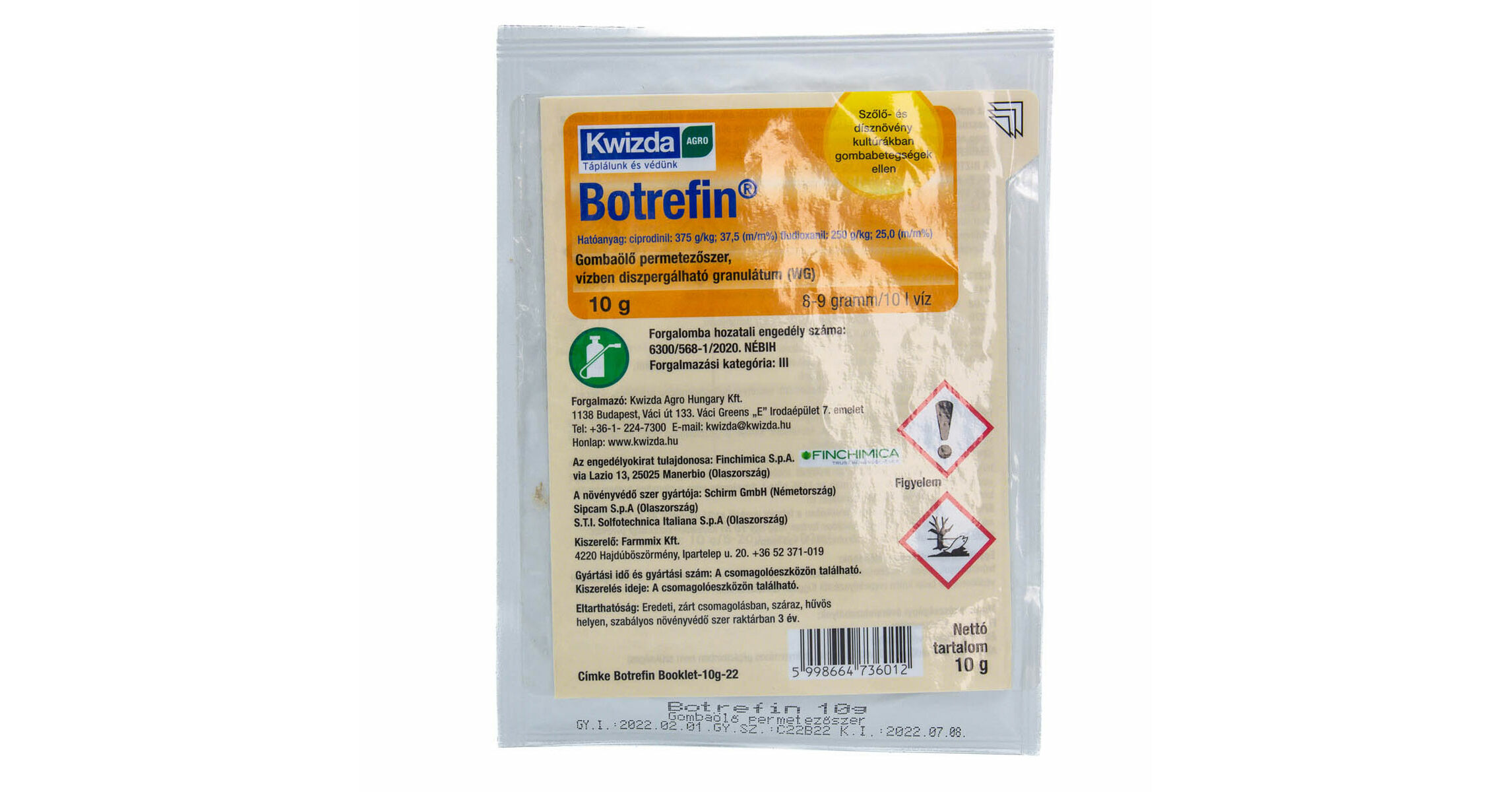 Botrefin 10 gr gombaölőszer - Gombaölő szer - Gazdabolt Webáruház