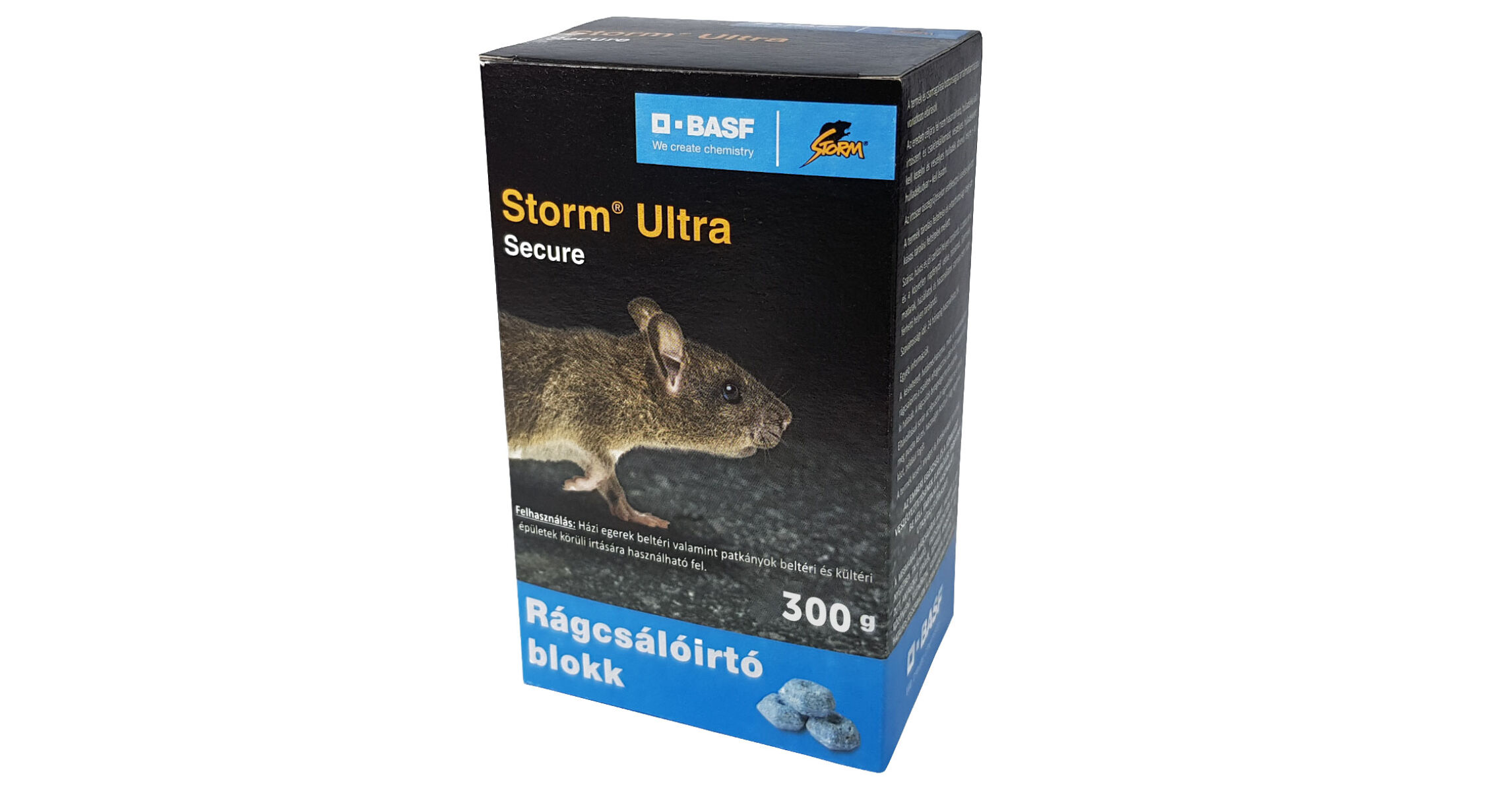 Storm Ultra (BASF) rágcsáló irtó paraffinos blokk 300g - Rágcsálóírtó ...