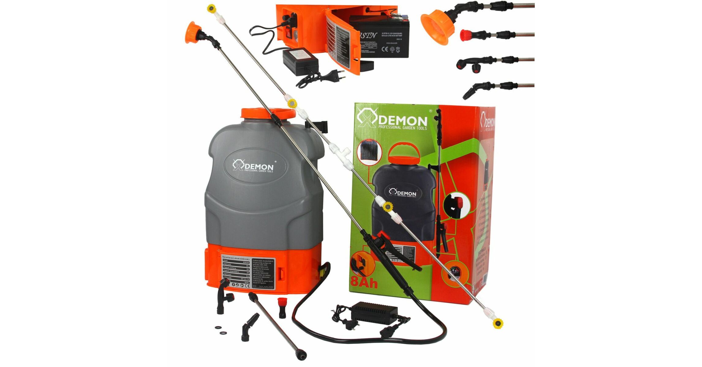 Mar-Pol demon akkus háti permetező, 20L - Akkumulátoros permetezők ...